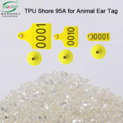 China TPU Shore 95A For Animal Ear Tag Application Thermoplastic Polyurethane for sale