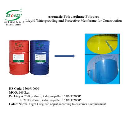 China Aromatic Polyurethane Polyurea Liquid Waterproofing and Protective Membrane for Construction for sale
