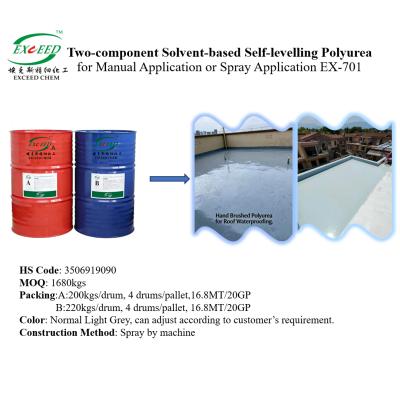 China Two-component Solvent-based, Self-levelling Polyurea for Manual Application or Spray Application EX-701 for sale