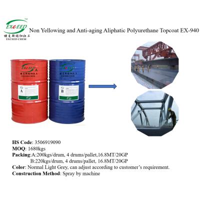 China Non Yellowing and Anti-aging Aliphatic Polyurethane Topcoat EX-940 for sale