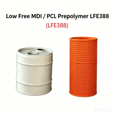 China LFE388 LOW FREE MDI/PCL PREPOLYMER HIGH STABILITY POLYURETHANE for sale