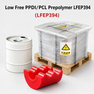 China LFEP394 Low Free PPDI PCL Polyester Prepolymer Superior Abrasion Resistance Cast PU Elastomers 94 Shore A for sale