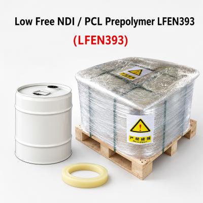 China LFEN393 Low Free NDI PCL Polyester Prepolymer High Dynamic Load Cast PU Elastomers 93 Shore A for sale