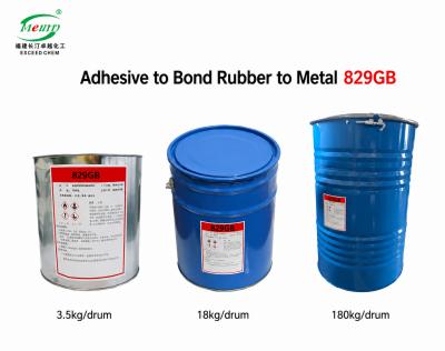 China Rubber-Metal Bonding Agent 829GB Cover Coat Adhesive Vulcanization for NR SBR CR EPDM Bonding for sale