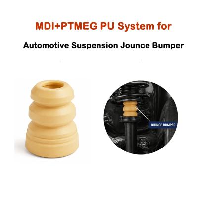China MDI Based PTMEG System Microcellular Polyurethane with Good Hydrolysis Resistance and High Strength for Automotive Suspension Jounce Bumper for sale