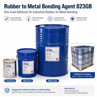 China Rubber-to-Metal Bonding Agent 823GB Heavy Metal Free Cover Coat Adhesive for Industrial Vulcanization Applications for sale