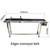 China 1.5m Length SS Body Material Conveyor Belt Table for Semi-automatic Production Line for sale