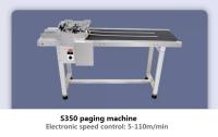 China Easy to Operate High Speed Full Automatic Card Paper Labels Plastic Bags Paging Machine for sale