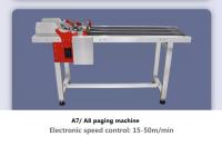 China PVC Plastic Conveyor Paging Machine Friction Feeder with Up and Down Transportation for sale