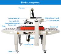 China Auto Sealing Tape Conveyor Case Sealer for Sealing Speed of 0-12 m/min and Packaging for sale
