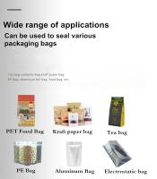 China Film Packaging Band Sealer with Horizontal Solid Ink Coding Sealing Speed 0-12m/min for sale