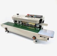 China Food Shop Automatic Continuous Band Sealer Machine for Plastic Film Bags Heat Sealing for sale