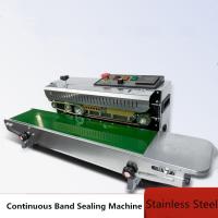 China Horizontal Continuous Band Sealing Machine with Iron Gear and 0-300C Temperature Range for sale
