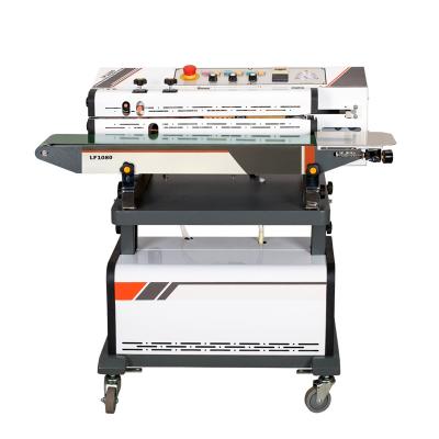 China LF1080 Continuous Air Suction Gas Flushing Band Sealer Vacuum Inflating Bag Sealing Machine for sale