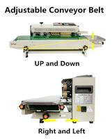 China Upgrade Stainless Steel Temperature Control Automatic Continuous Band Sealer Machine for sale