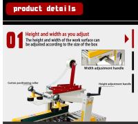 China Automatic Boxes Packing Carton Sealer Sealing Machine With CE for Sealing Speed 18m/min for sale