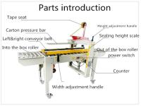 China 240W Carton Box Taping Sealing Machine Automatic Wrapping Machine for Paper Packaging for sale