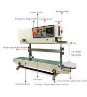 China 2023 Automatic Continuous Band Sealer Machine with Date Printing and 220V/50HZ Voltage for sale