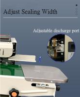 China Automatic Plastic Bags Continuous Band Sealer Machine With Date Printing 908*392*292mm for sale