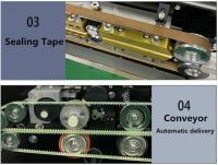 China Automatic Plastic Bags Continuous Band Sealer Machine With Date Printing 908*392*292mm for sale
