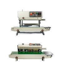 China 6-12mm Sealing Width Stainless Steel Vertical Automatic Continuous Band Sealer Machine for sale