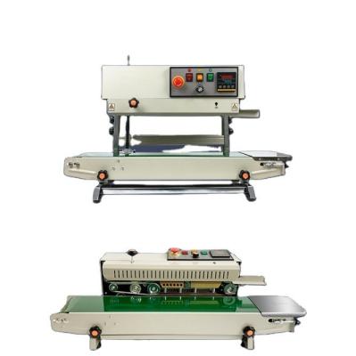 China 6-12mm Sealing Width Stainless Steel Vertical Automatic Continuous Band Sealer Machine for sale