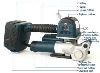China 110-240V Voltage Electric Strapping Machine for Steel Timber Brick Fiber Carton 4.72kg for sale