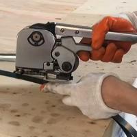 China Manual Sealless Steel Strapping Tool Machine for 12.7-19MM Width Steel Belt for sale