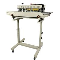 China Vertical Floor Standing Sealing Band Sealer Machine For Plastic Bag Max Speed 12m/min for sale
