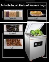 China 220/110V Single Chamber Vacuum Sealer for Commercial Food and Meat Packing Machine for sale