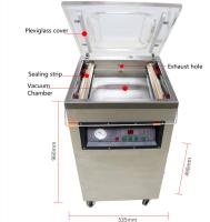 China Electric Vertical Single Chamber Food Vacuum Sealing Machine DZ-500/2E for Food Storage for sale