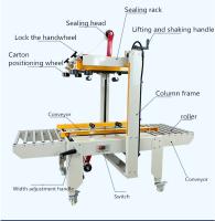 China Professional Commercial Carton Box Sealer with Adjustable Height and Caster Movement for sale