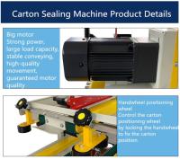 China Professional Commercial Carton Box Sealer with Adjustable Height and Caster Movement for sale