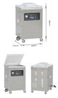 China Stainless Steel Industrial Single Chamber Vacuum Packaging Machine with 2 Sealing Bars for sale
