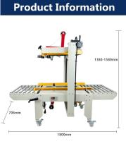 China Semi-automatic FXC-6050 Case Box Taper Sealer Packing Taping Carton Sealing Machine for sale