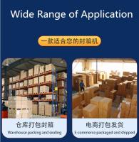 China Semi-automatic FXC-6050 Case Box Taper Sealer Packing Taping Carton Sealing Machine for sale