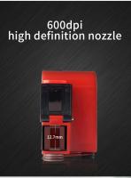 China 12.7 mm Printing Height Mini Handheld Bottle Inkjet Printer for Paper Material for sale