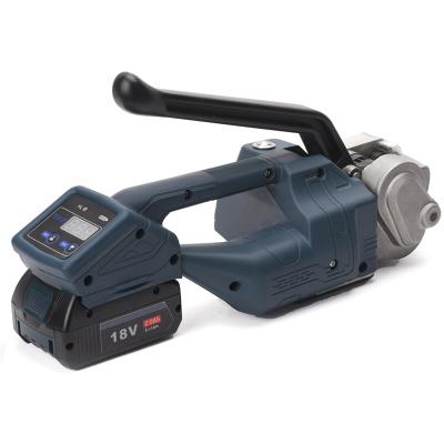 China Chemical Electric Battery Power Manual Box Strapping Machine For Light Goods for sale