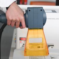 China Easy To Move 20W 30W Portable Metal Engraver with Air Cooling Engraving Area 100x100mm for sale