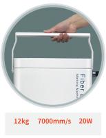 China Easy To Move 20W 30W Portable Metal Engraver with Air Cooling Engraving Area 100x100mm for sale