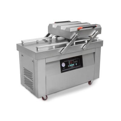 China 800W Sealing Power DZ-500/2SA Automatic Double Chamber Meat Vacuum Packing Machine for sale