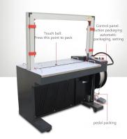 China Hotels' Go-To Easy-to-Operate High Table Hot Melt PP Tape Strapping Banding Machine for sale