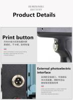 China 600dpi Handheld Expiry Date Inkjet Printer Gun for Multi-Language in 240*120*97mm Size for sale