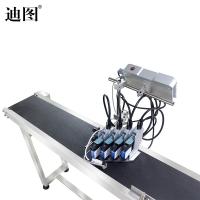 China Full Auto Expiry Date Coding Logo TIJ Inkjet Printer Online Machine with Blue Ink for sale