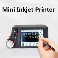 China Curved Surface Handheld Inkjet Printer with 12.7mm Editing Screen Print Speed 50M/MIN for sale