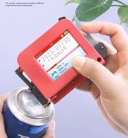 China Quick Drying Ink 12-12.7mm Mini Handheld Printer for Food Bag Bottle Body Production Date for sale