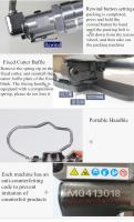 China Portable Pneumatic Strapping Tool for PP PET Straps Separate Strap Design for sale