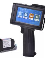 China Mini QR Date Logo Handheld Printer Gun for Bottle Glass Plastic Wood Metal in English for sale