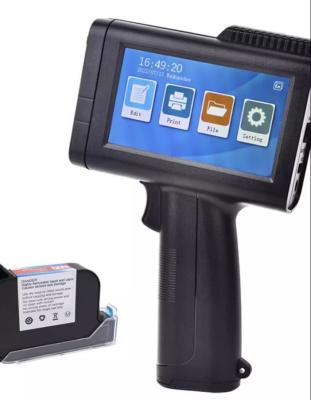 China CE Portable Expire Date Batch Coding Machine Handheld Inkjet Printer Gun with One Black Ink Cartridge for sale