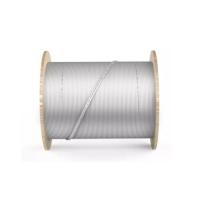 China Steel Central Strengthen Member FTTH LSZH Square Outdoor 2X5 2X3 Indoor White Fiber Optic Optical Drop Cable for sale